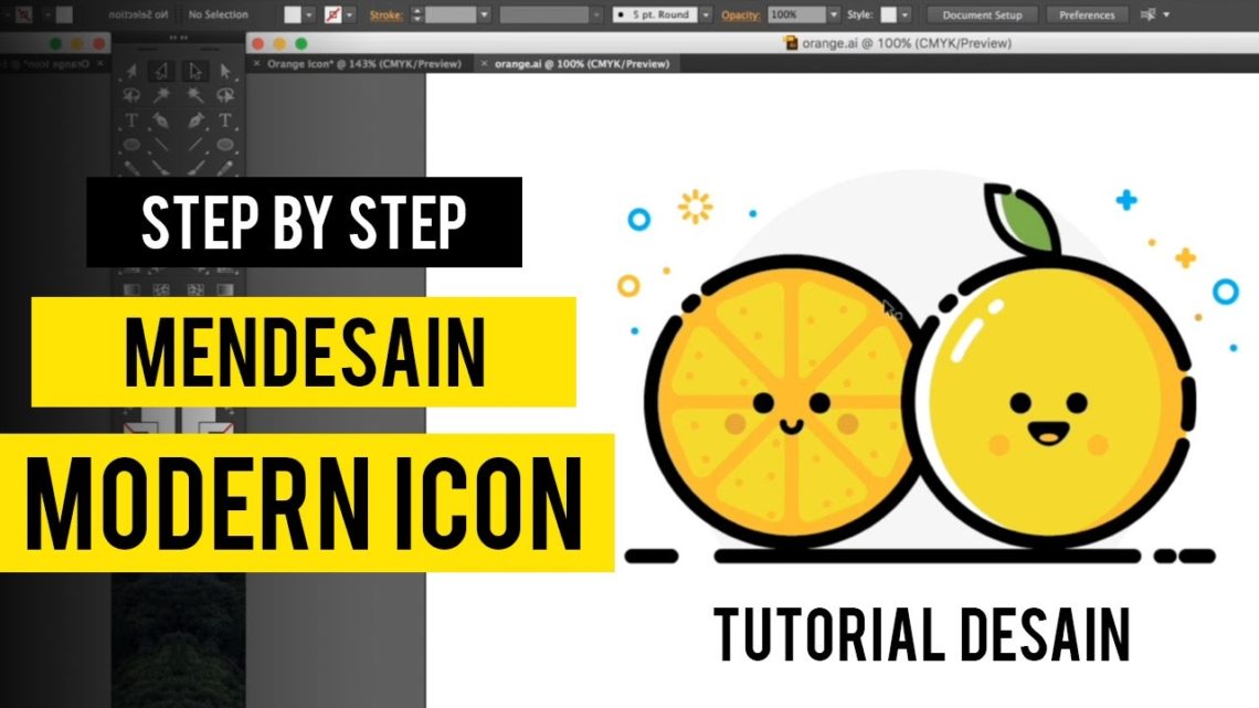 Step by Step Cara Desain Icon Modern dengan Adobe Illustrator ...
