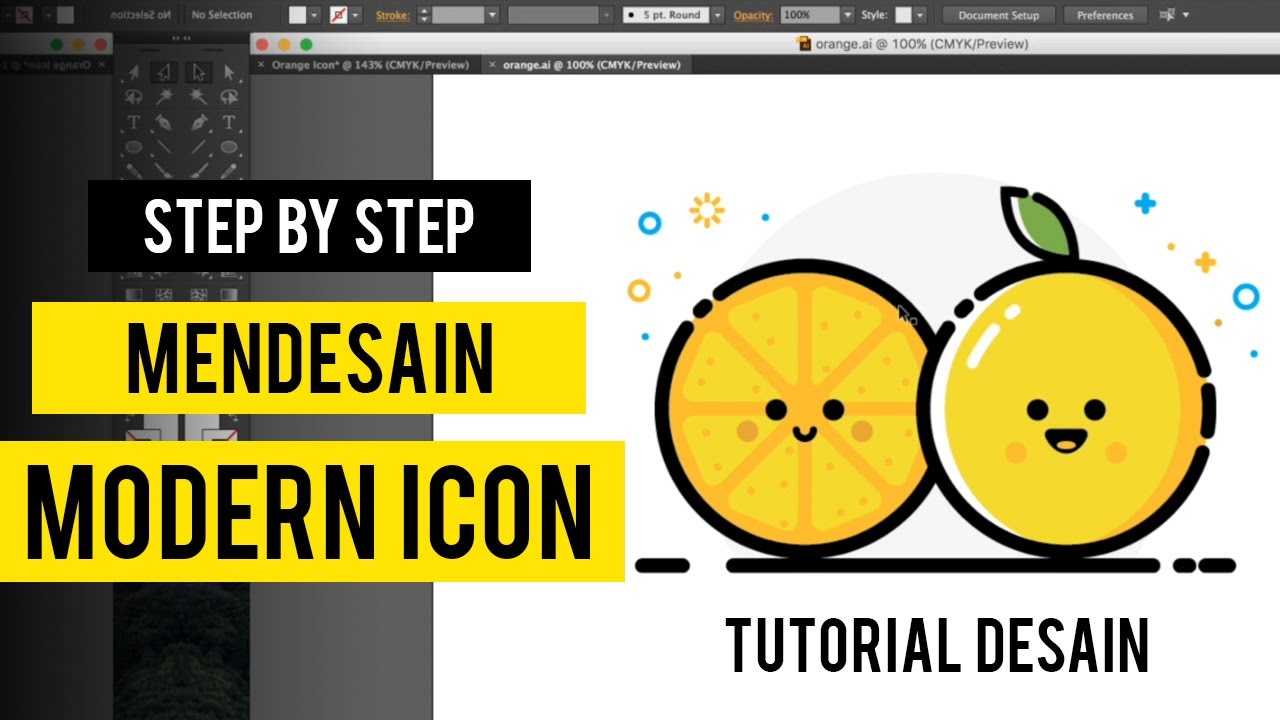 Step by Step Cara Desain Icon Modern dengan Adobe Illustrator ...