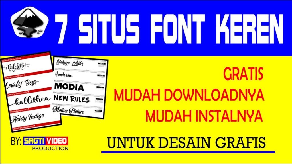Inkscape Dasar #13 – 7 situs gratis penyedia font keren untuk desain ...