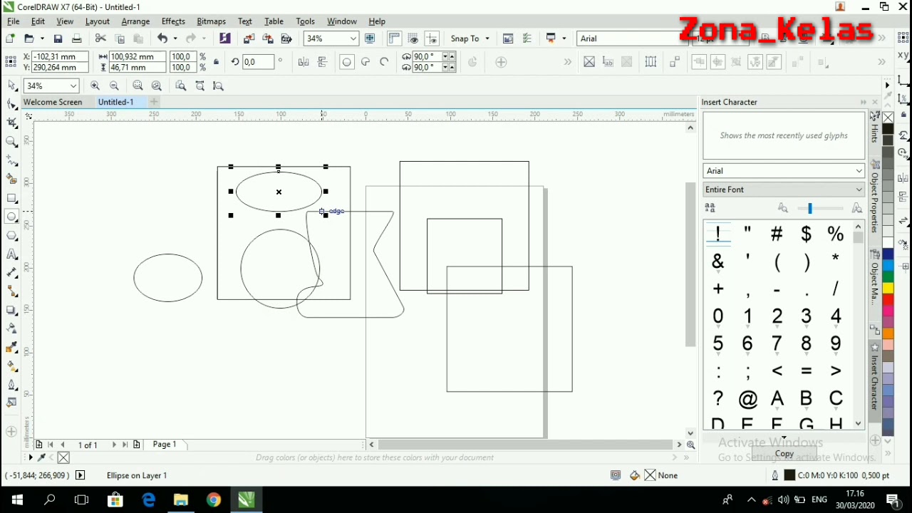 Pengenalan tools Corel Draw (X7) desain grafis – Blog Okuta
