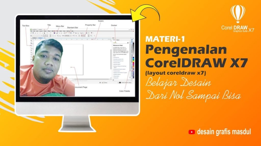 Coreldraw Tutorial | [ Materi-1 ] Pengenalan Antarmuka CorelDRAW X7 ...