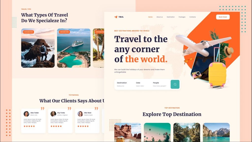 Web Design in Figma | Travel Website Figma Tutorial – Blog Okuta