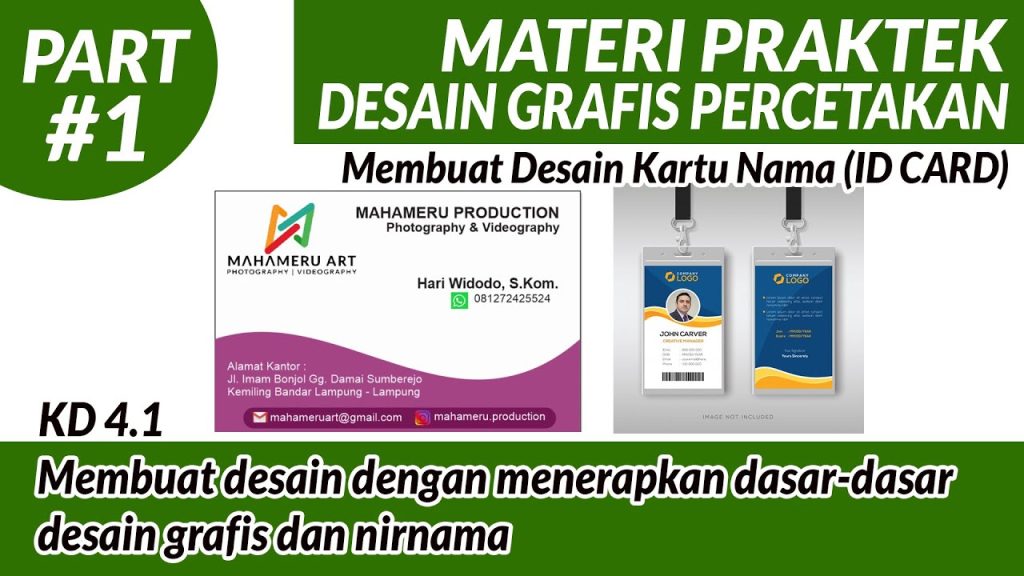 DESAIN GRAFIS PERCETAKAN | MEMBUAT ID CARD – Blog Okuta