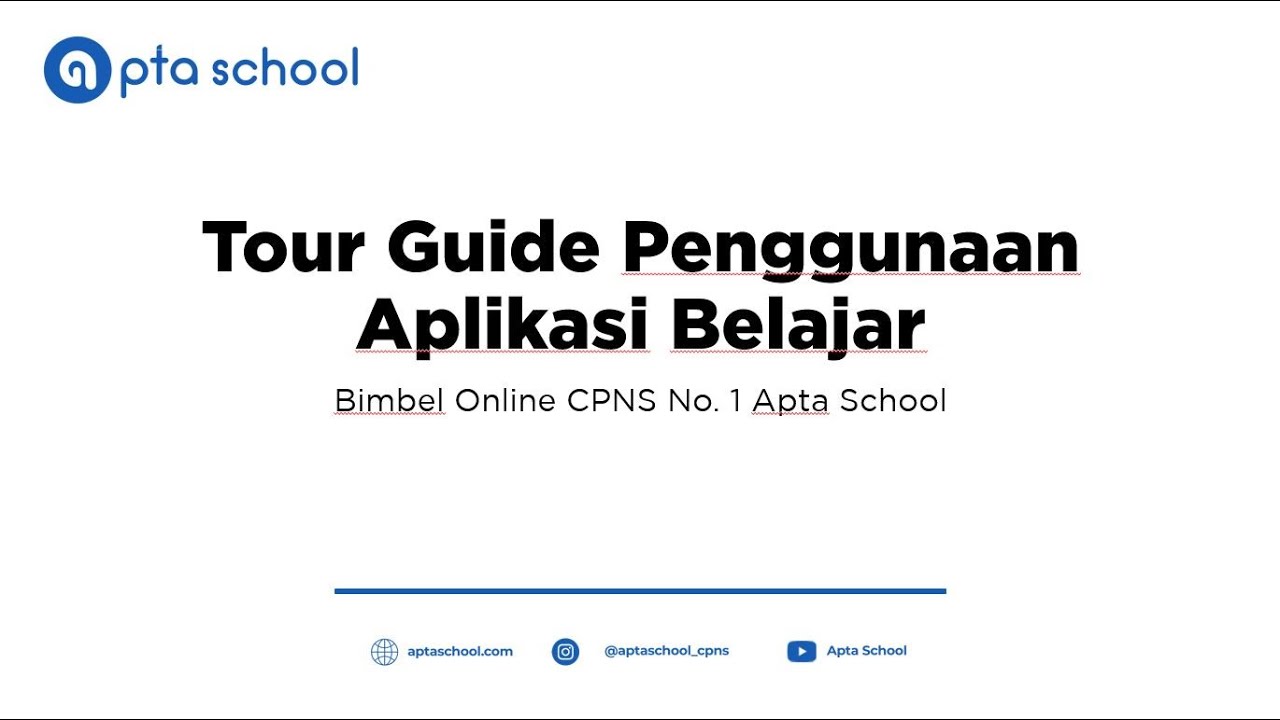 Tour Guide Penggunaan Aplikasi Belajar Apta School – Blog Okuta