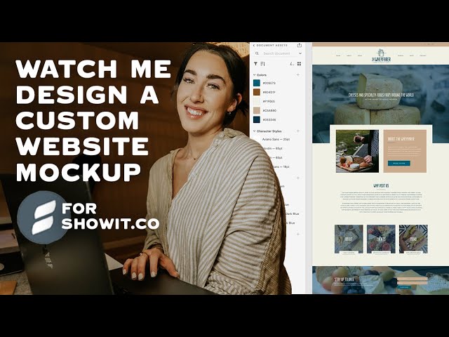 HOW I DESIGN WEBSITES FOR SHOWIT.CO | Website Design Tutorial | Megan ...