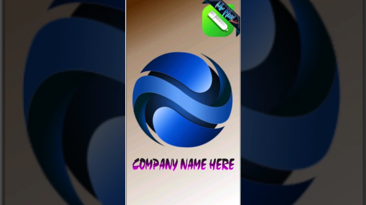 3d Logo Design Tutorial Just in 30 sec???? #logodesign #mrhowsenior ...