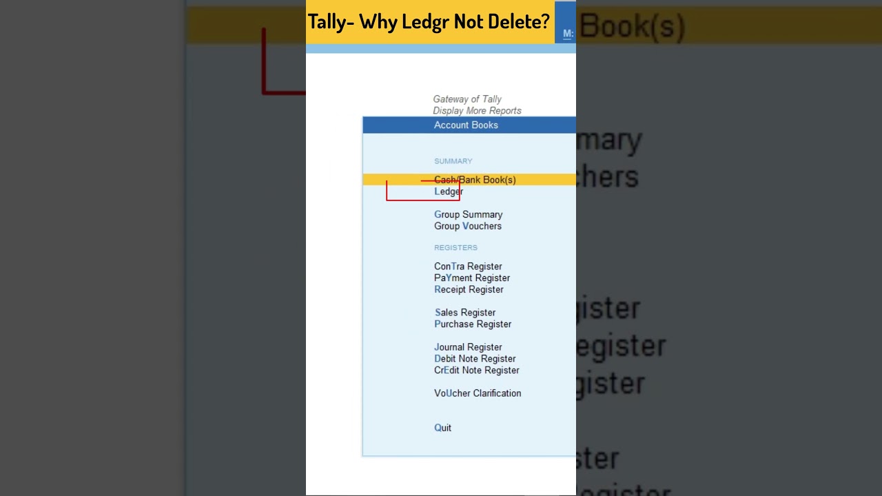 TallyPrime How to Delete Ledgers #tally – Blog Okuta