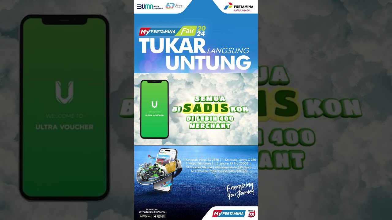 Tukar poin MyPertamina untuk mendapatkan voucher Ultra Voucher Digital ...