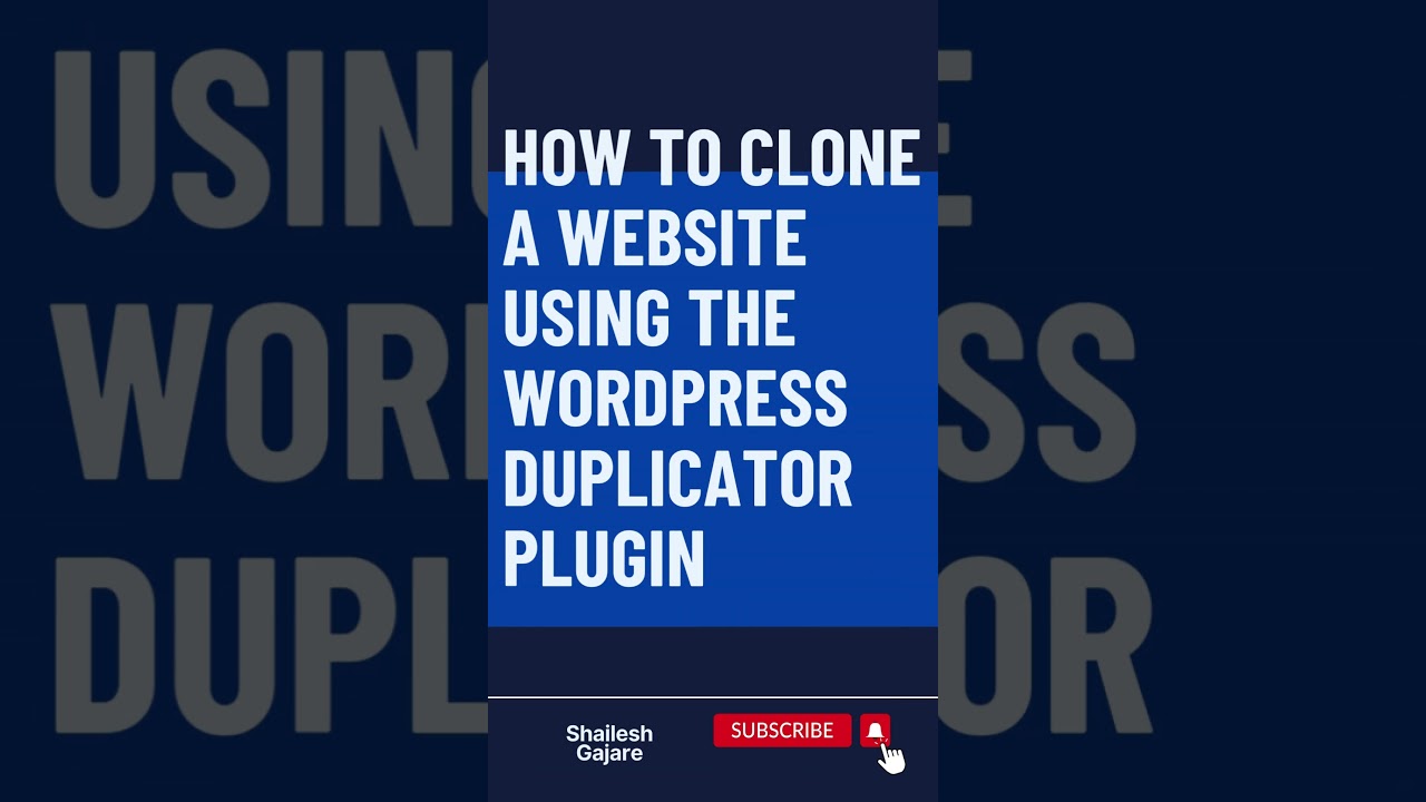 How to Clone a Website Using the WordPress Duplicator Plugin – Blog Okuta
