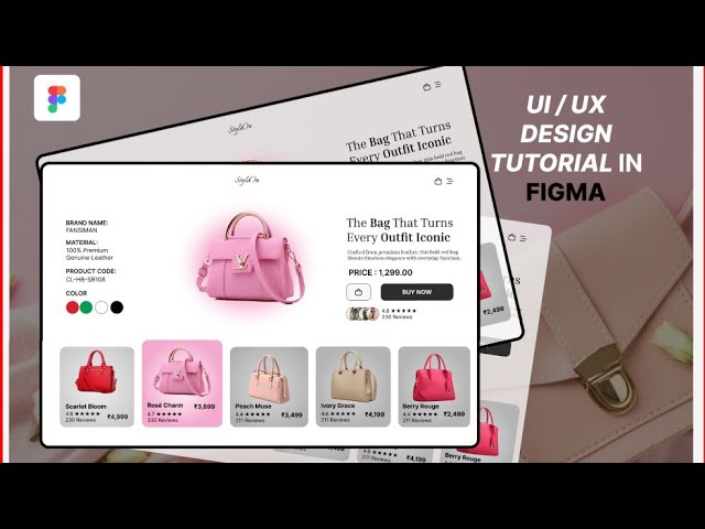 Modern E-Commerce Website Design in Figma | UI/UX Tutorial for ...